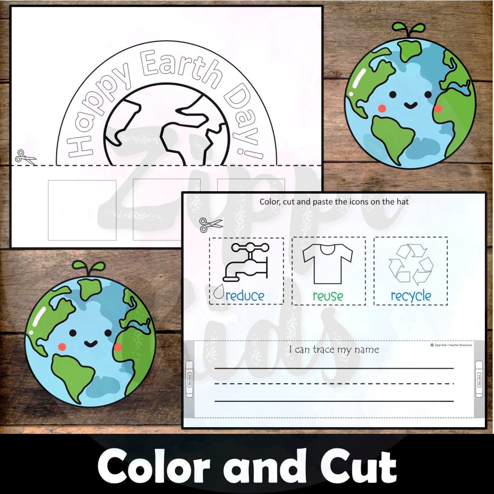 Earth Day Craft Activities Printable Bundle Earth Day - Etsy
