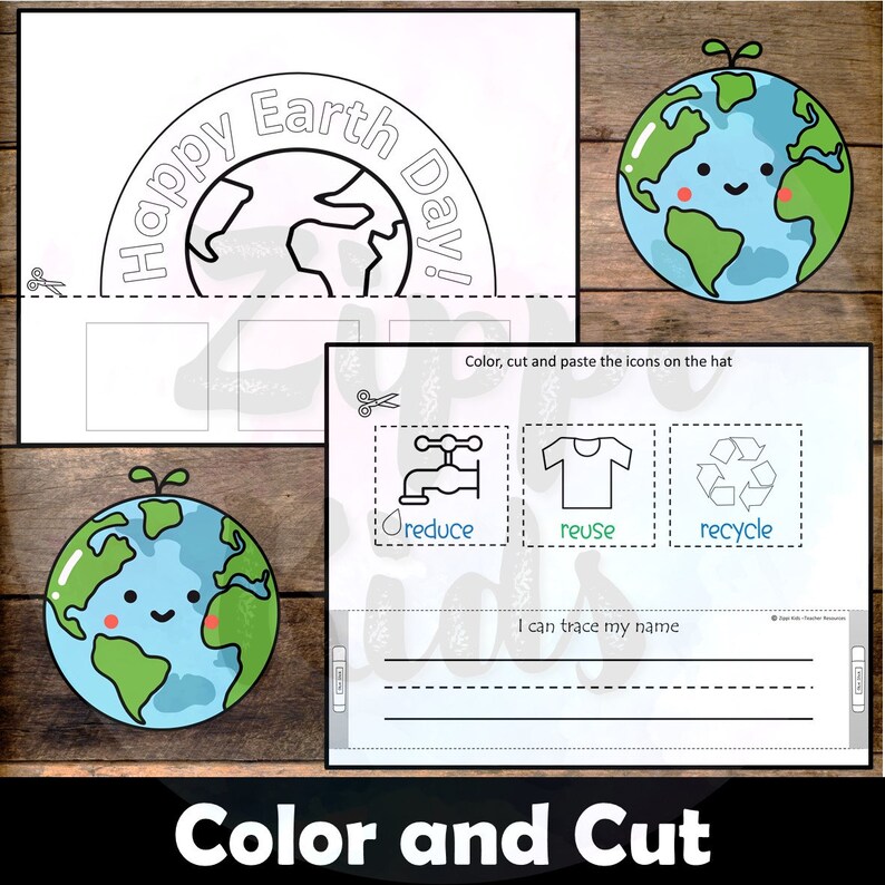Earth Day Craft Activities Printable Bundle Earth Day - Etsy