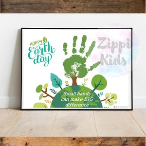 Earth Day Handprint Craft, Earth Day Keepsake, Earth Day Activities ...