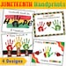 Juneteenth Handprint Craft, Juneteenth Activities for Kids , Juneteenth ...