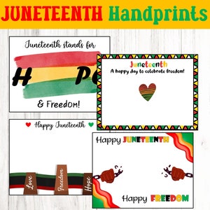 Juneteenth Handprint Craft, Juneteenth Activities for Kids , Juneteenth ...