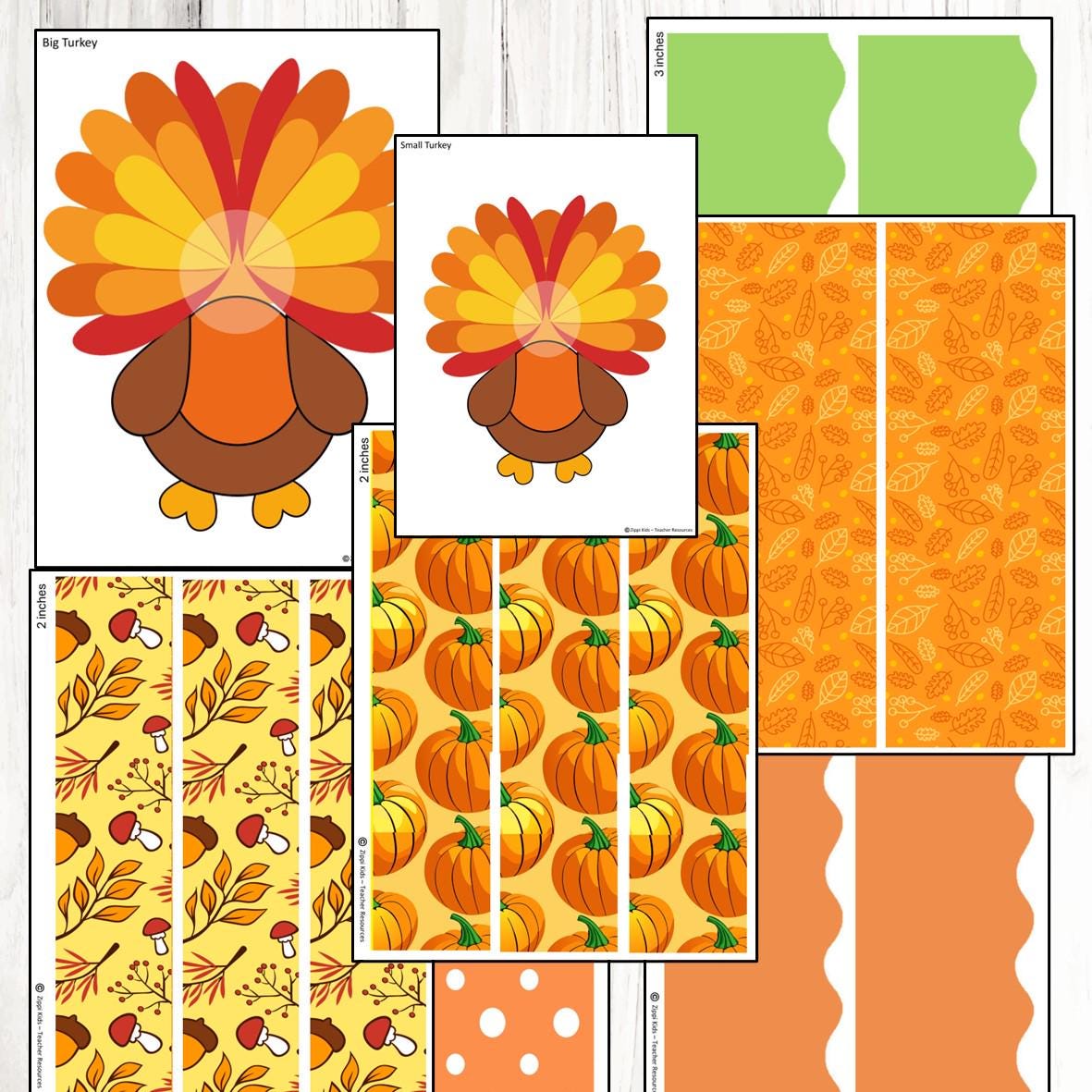 Thanksgiving Turkey Bulletin Board, November Classroom Door Decor ...