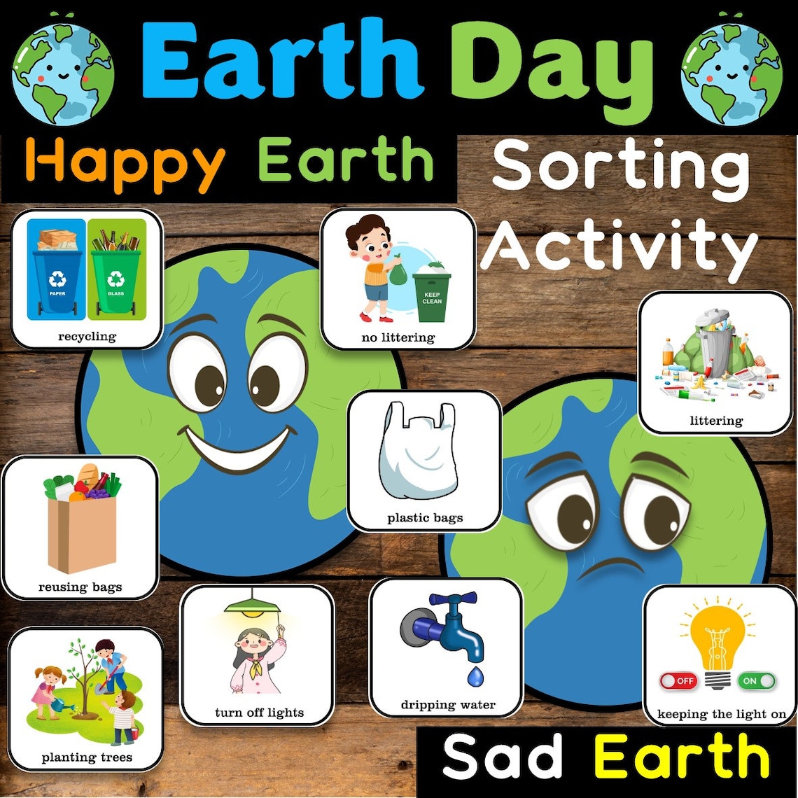 Earth Day Craft Activities Printable Bundle Earth Day - Etsy