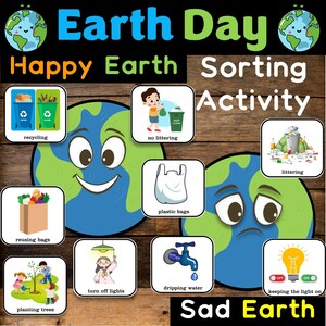 Earth Day Craft Activities Printable Bundle, Earth Day Flip-book, Earth ...