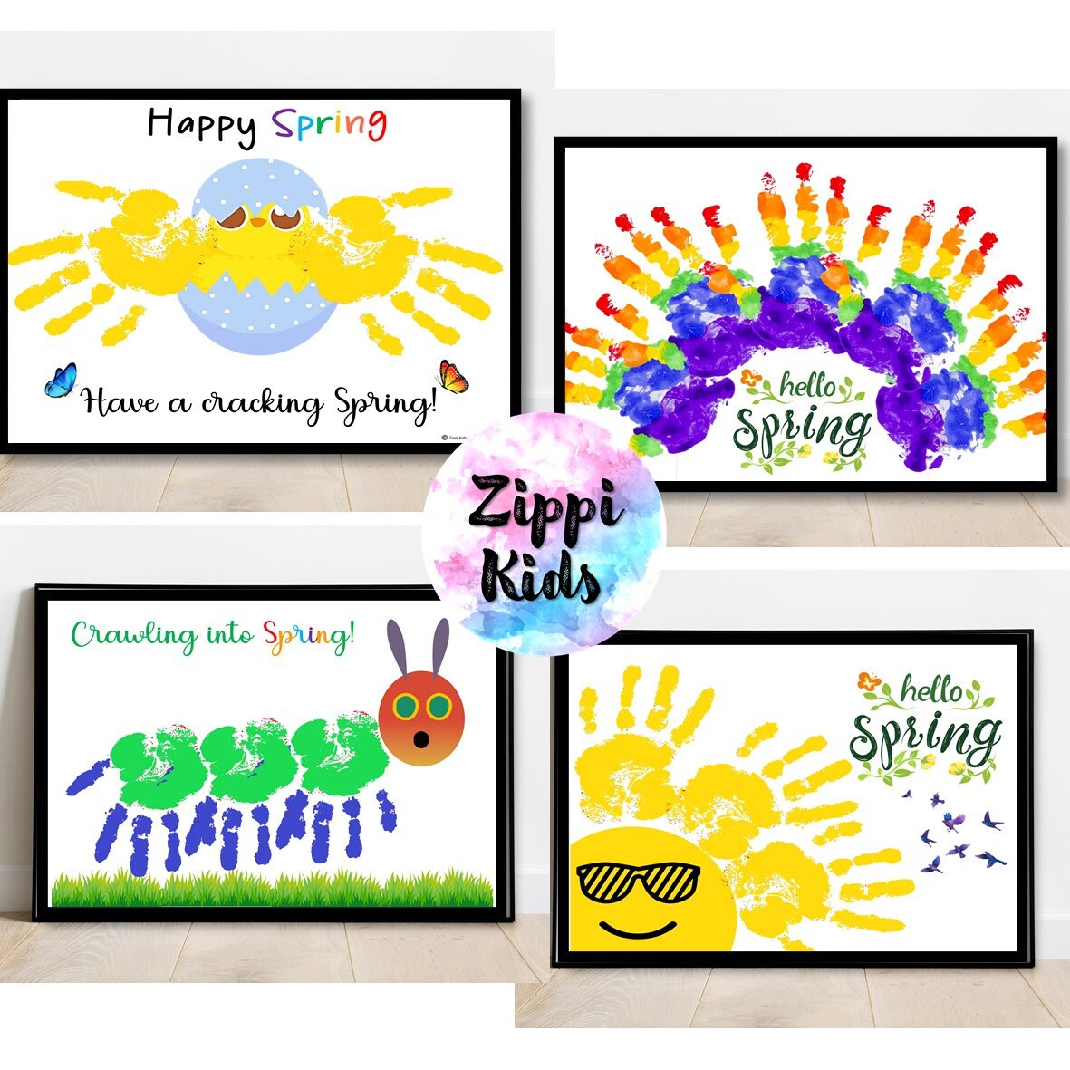 Spring Handprint Art Craft Activities Keepsake Art Printable - Etsy