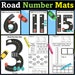 Road Letters, Numbers, Shapes Tracing Mats, Trace, Find, Color ...