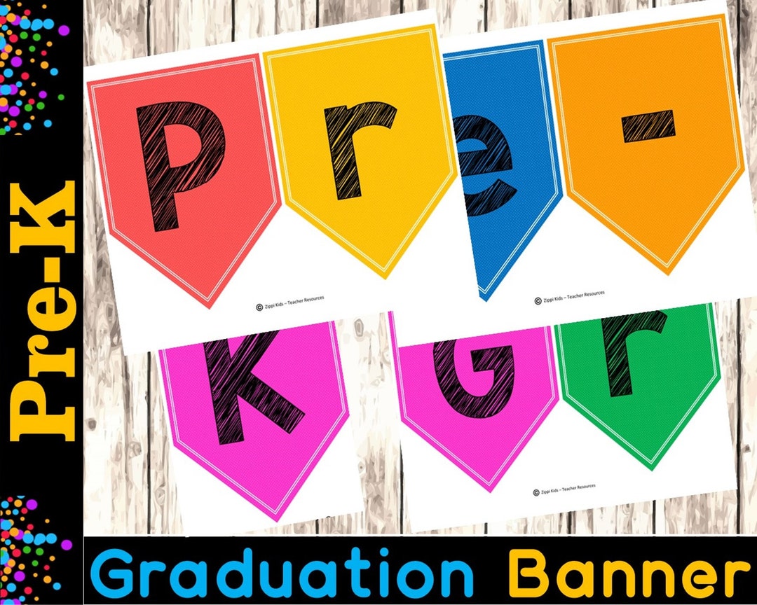 Pre-k Graduation Banner, Graduation Ceremony Sign, Graduation ...