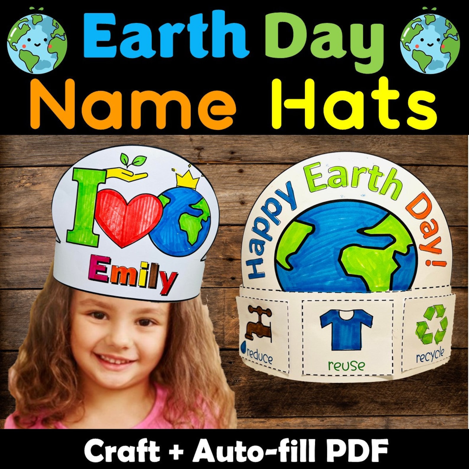 Earth Day Craft Activities Printable Bundle Earth Day - Etsy