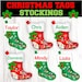 Christmas Stocking Name Tags | Editable Cubby Labels , Student Name ...