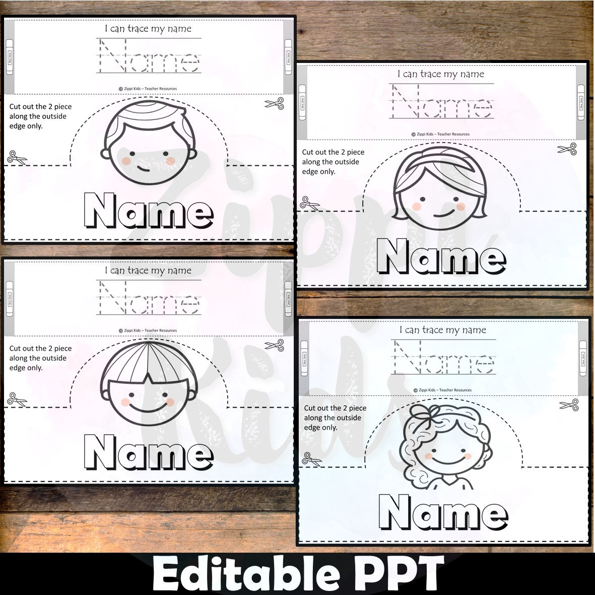 Personalized Name Crowns Hats Printable, Coloring Crown, Editable Name ...