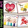 First Day of Preschool, Pre-k Handprint Keepsake Art, Back to School ...