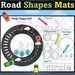 Shape Tracing Road Mats, Trace, Find, Color, Shapes Activities, Car ...