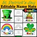 Spring Crown Hat Craft Printable Name Hat Spring Activities - Etsy