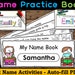 Name Practice Book Editable Printable, Name Activities, Name Tracing ...