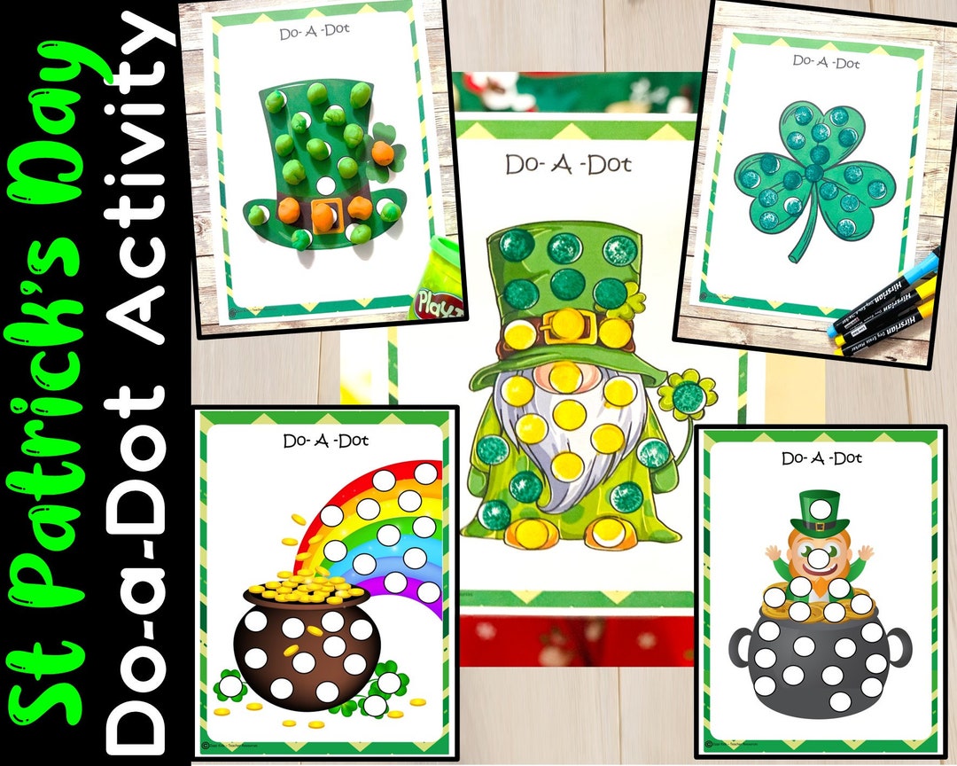 St. Patrick's Day Do-a-dot Marker Fine Motor Activity and Crafts ...