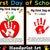 First Day of Preschool, Pre-k Handprint Keepsake Art, Back to School ...