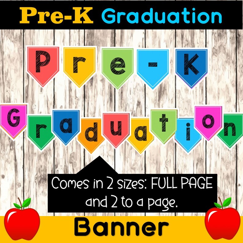 Pre-k Graduation Banner, Graduation Ceremony Sign, Graduation ...