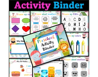Busy Book Interactive Toddler/prek Learning Binder - Etsy