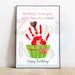 Mom Birthday Handprint Card, Happy Birthday Mum Craft Gift, Printable ...