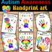 Autism Awareness Handprint Art,keepsake Art, Autism Handprint, Asperger ...