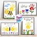 Spring Handprint Art Craft Activities, Keepsake Art, Printable Spring ...