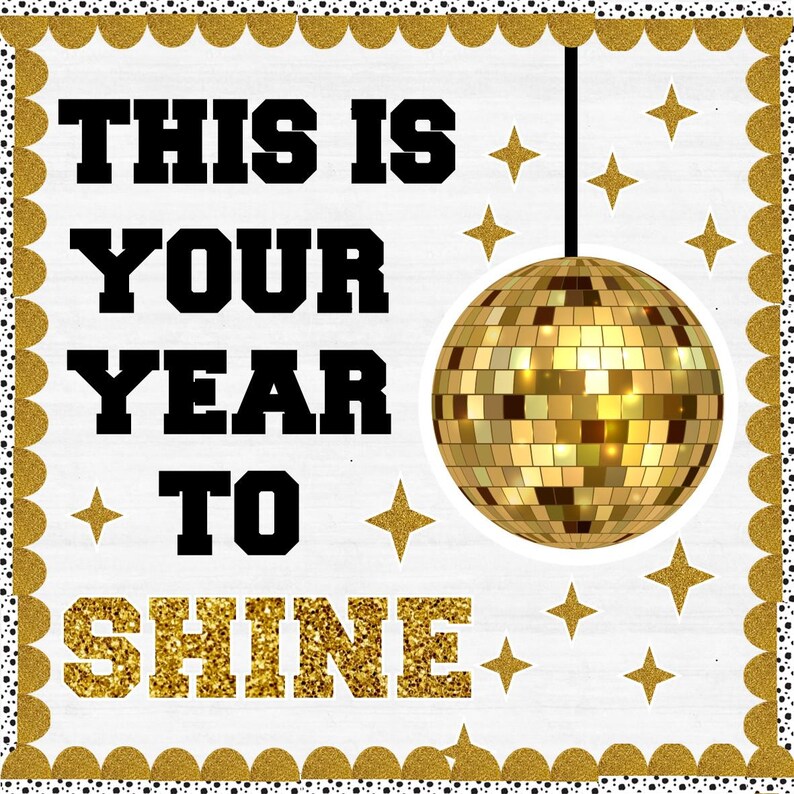This is Your Year to Shine... Welcome Back to School Bulletin Board Kit ...