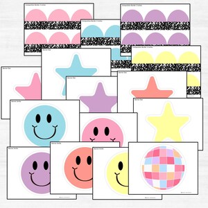 Pastel Varsity Welcome Back to School Bulletin Board Kit, Door Decor ...