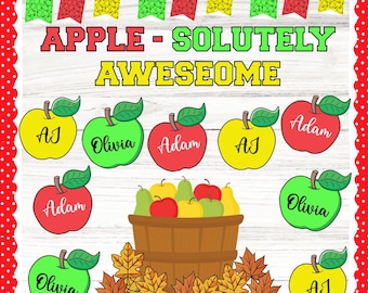 Apple Truck - Back to School - August Bulletin Board Kit - Etsy