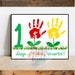 100 Days of School Handprint Art Craft, 100th Day of School Activities ...