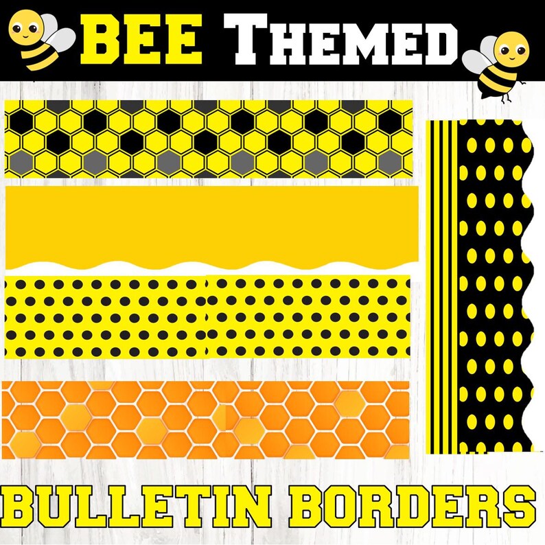 Bee Themed Classroom Decor, Bee Bulletin Board Kit , BEE Back to School ...