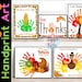 Thanksgiving Handprint Keepsake Art, Thanksgiving Greeting Card ...