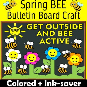Spring Bulletin Board Ideas Kit Craft Activities, Bee Themed, Spring ...