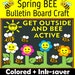 Spring Bulletin Board Ideas Kit Craft Activities, Bee Themed, Spring ...