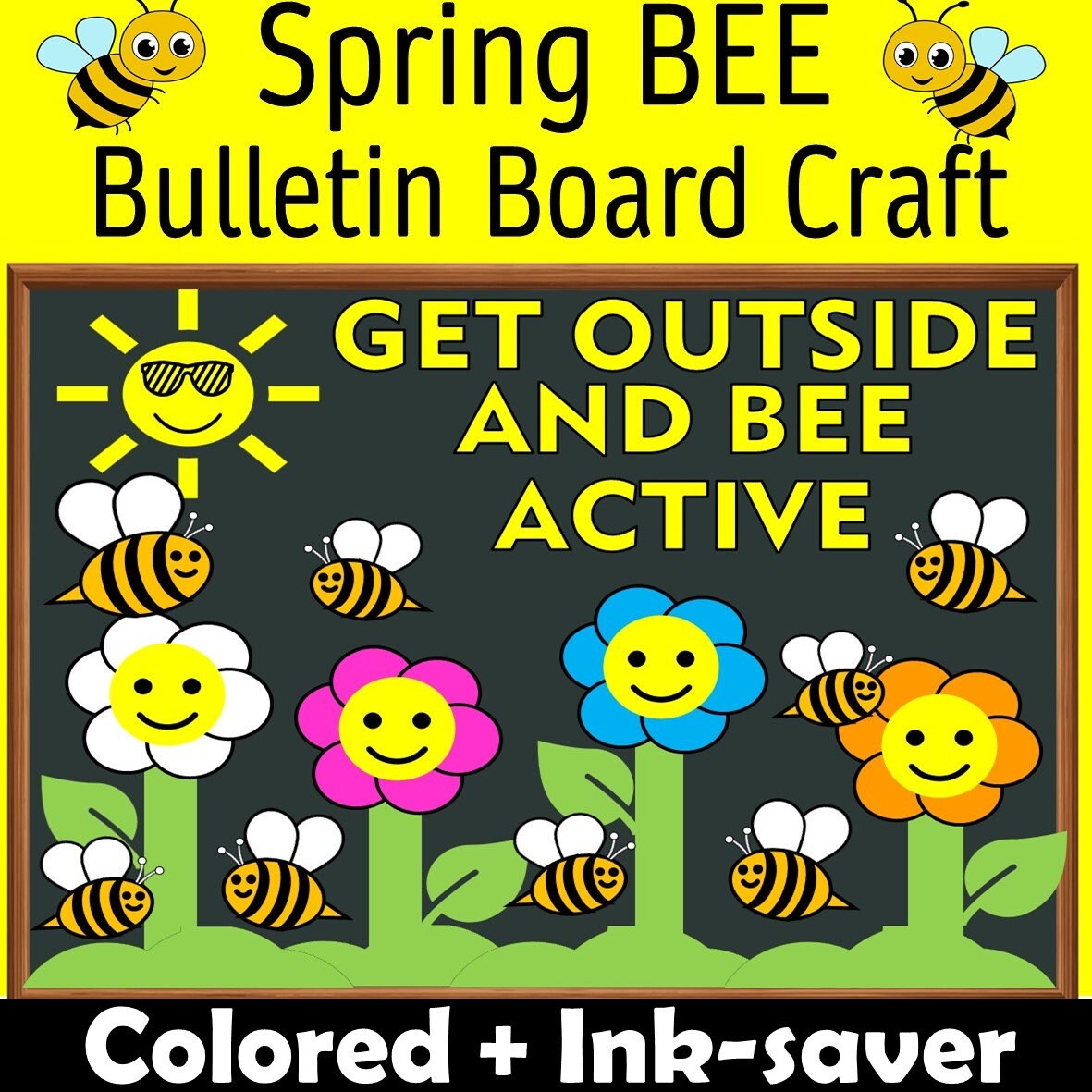 Spring Bulletin Board Ideas Kit Craft Activities, Bee Themed, Spring ...