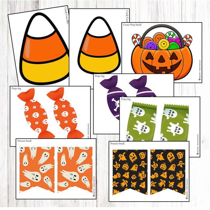 Halloween Candy Corn Bulletin Board Kit, Classroom Decor (printable) - Etsy
