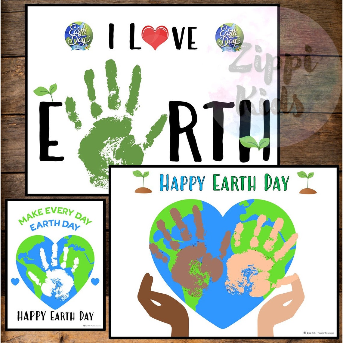 Earth Day Handprint Craft, Earth Day Keepsake, Earth Day Activities ...