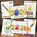 Happy New Year 2026 Handprint Keepsake Art Bundle, Craft, Printable ...