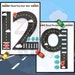 Road Number Tracing Mats (0-20), Trace, Find, Color, Number Activities ...