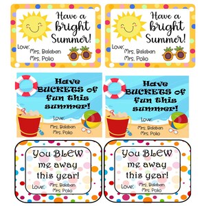 End of the Year Gift Tags & Gift Ideas, Summer Gift Tags #1, Sunglasses ...