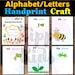 Alphabet Handprint Art Craft Book, Aa Zz Letter Handprint Memory Book ...