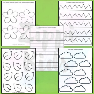 Sprint Craft, Printable Spring Flower Name Craft Activities, Bulletin ...