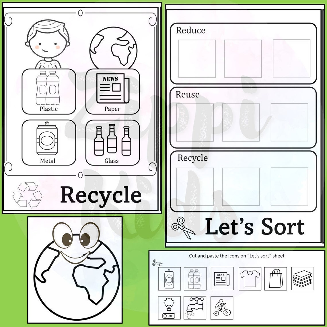 Earth Day Craft Activities Printable Bundle Earth Day - Etsy