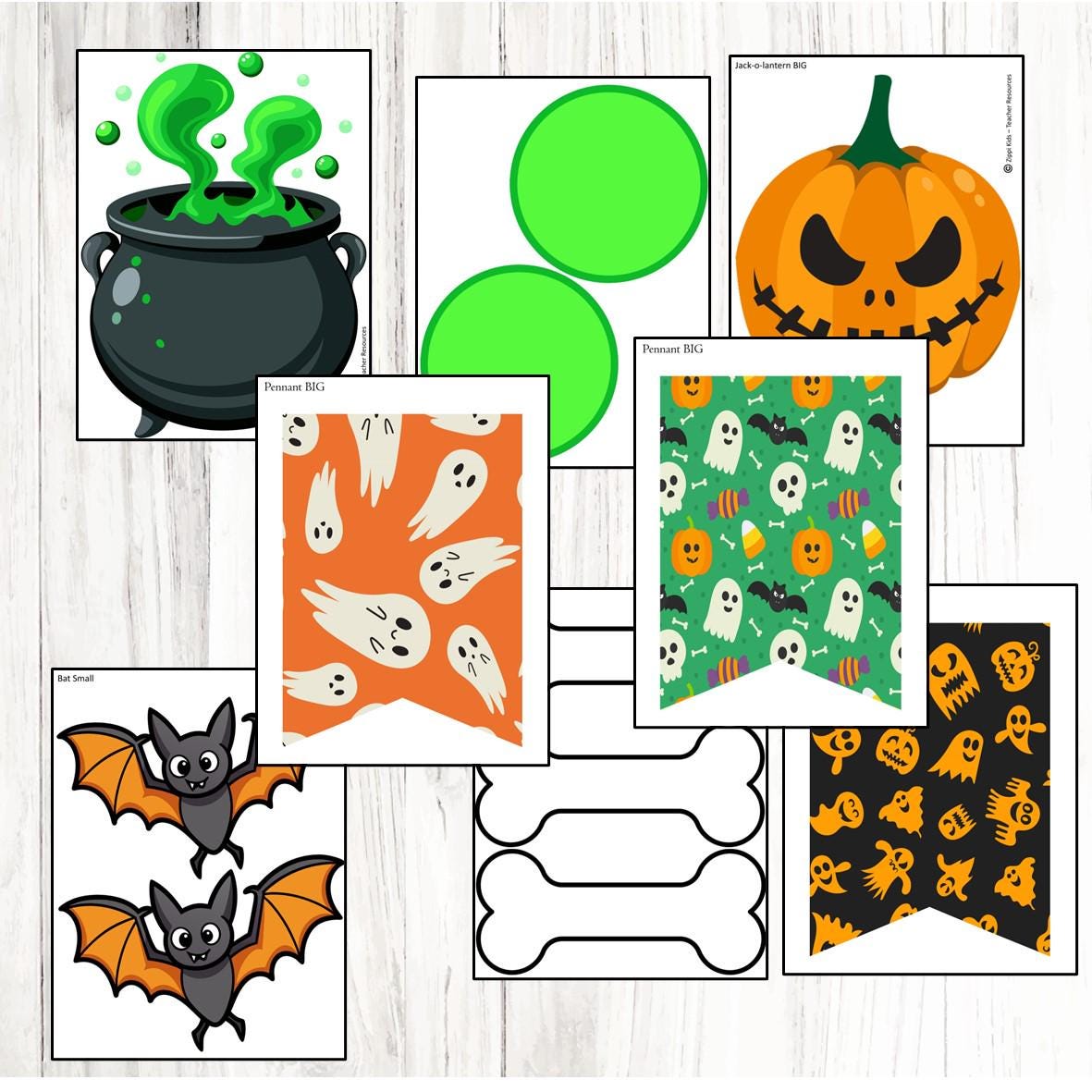 Halloween Bulletin Board Kit, Witch Cauldron Classroom Decor (printable ...