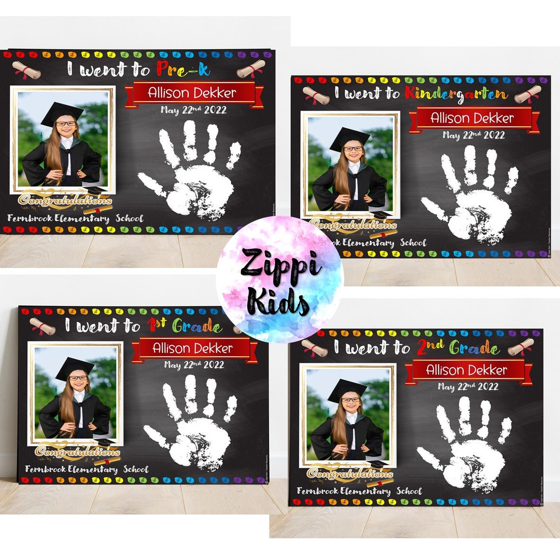 Preschool Graduation Handprint, Pre-k Graduation, Kindergarten ...