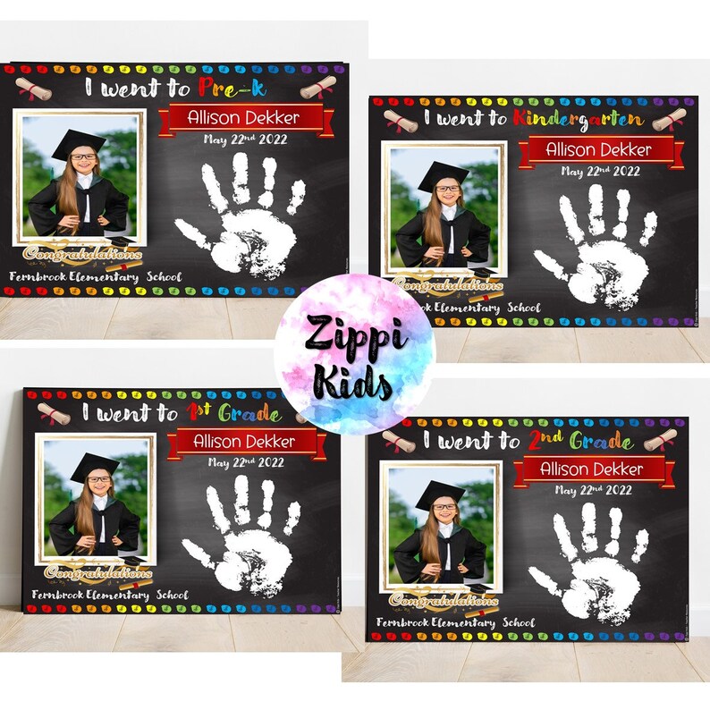 Preschool Graduation Handprint Pre-k Graduation Kindergarten - Etsy