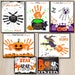 Halloween Handprint Keepsake Art, Halloween Greeting Card, Halloween ...