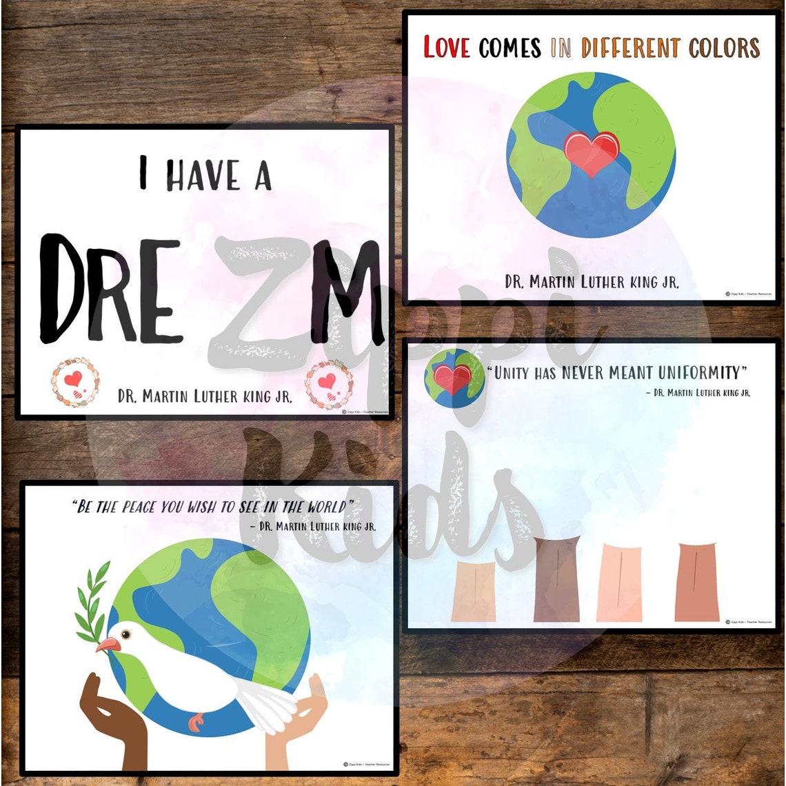 Martin Luther King Jr. Handprint Craft Activities, Keepsake, Gift, MLK ...