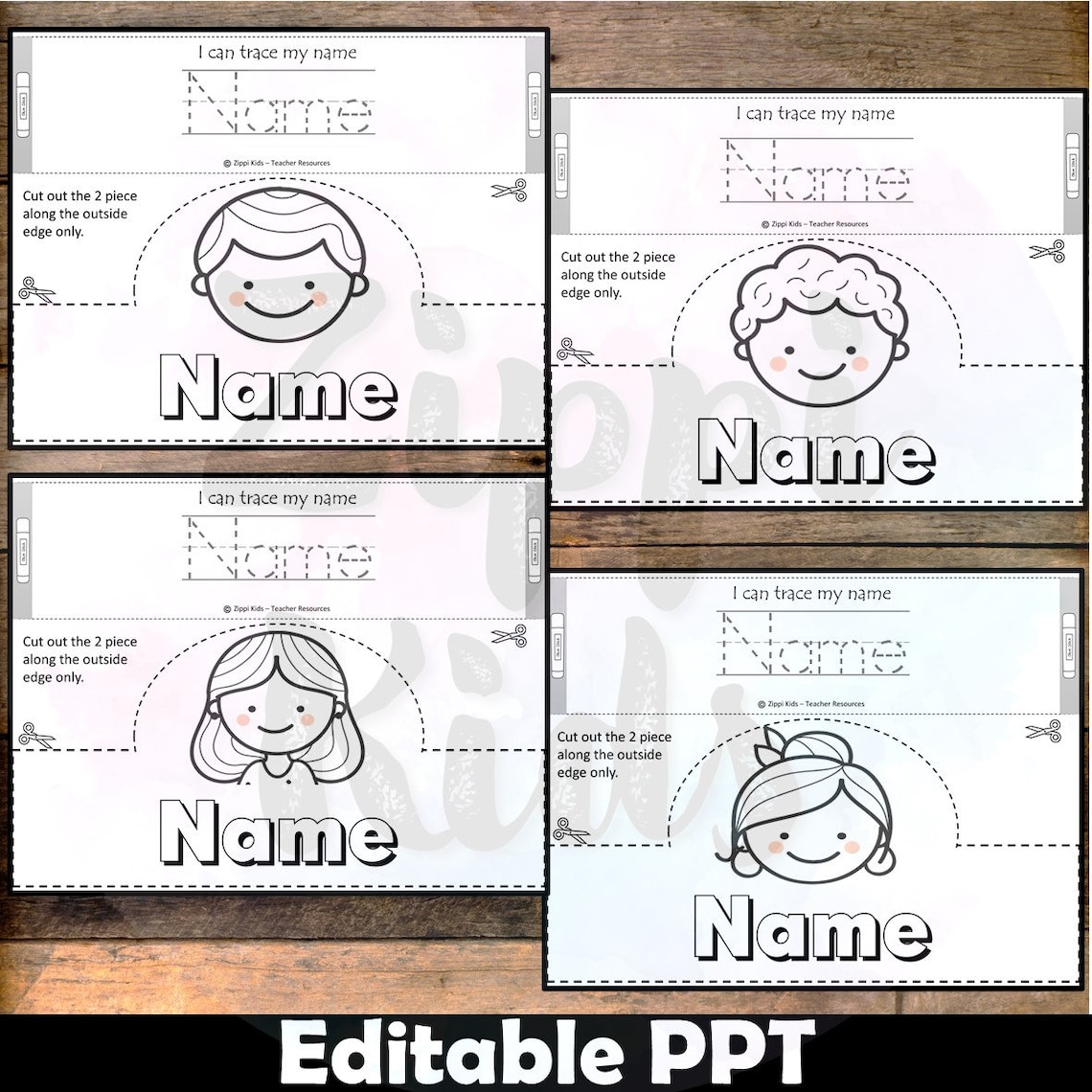 Personalized Name Crowns Hats Printable, Coloring Crown, Editable Name ...