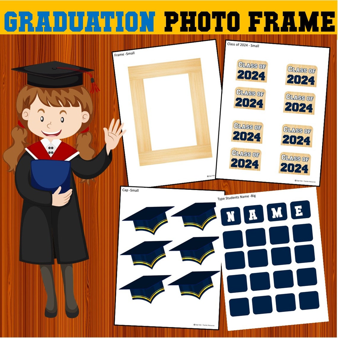 Graduation Craft Picture Frame,class of 2024 ,graduation Bulletin Board ...