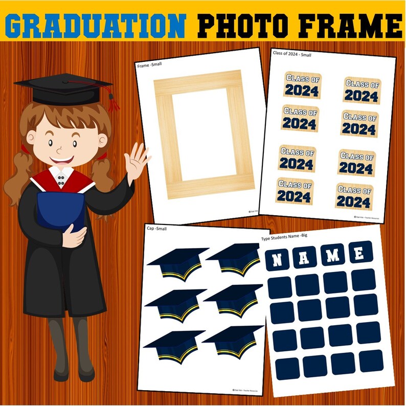Graduation Craft Picture Frame,class of 2024 ,graduation Bulletin Board ...